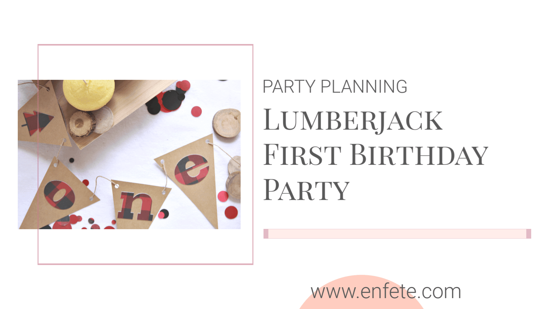 Lumberjack 1st Birthday Ideas - Cake Smash in Buffalo Check – EnFete Party